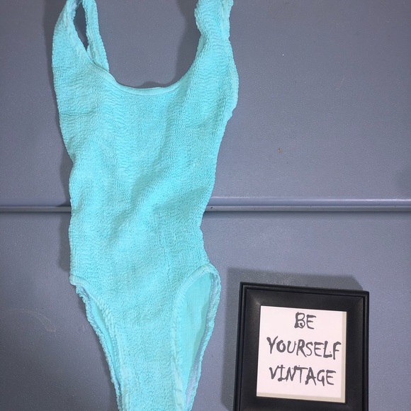 Hunza G kids | Swim | Hunza G Kids Girl Blue One Piece Swimsuit | Poshmark